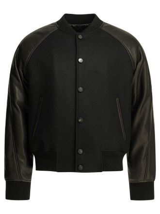 Givenchy Bomber en laine avec logo invers&eacute;
