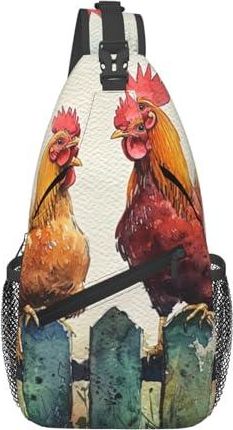 Generic Sac &agrave; dos de voyage &agrave; bandouli&egrave;re en forme de coq de ferme pour homme, sac &agrave; dos de randonn&eacute;e pour homme