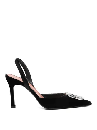 Amina Muaddi Chaussures &Agrave; Talon - Noir