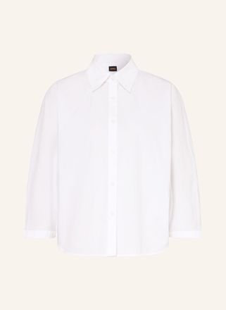 HUGO BOSS Hemdbluse Belenta Mit 3/4-Arm weiss