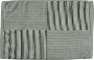 Zone Denmark Classic Badematte, Badteppich rutschfest, Duschvorleger f&uuml;rs Badezimmer aus 100% Baumwolle, Waschbar, 80 x 50 cm, Matcha Gr&uuml;n