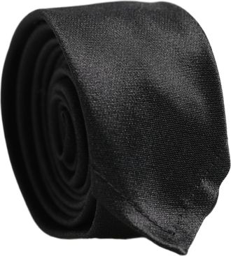Dolce & Gabbana Silk Satin Necktie - Black