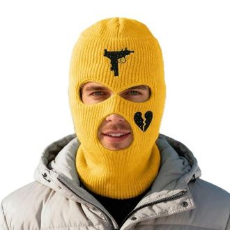 Generic Bonnet dhiver en tricot avec cache-oreilles et visi&egrave;re pour les activit&eacute;s de plein air et les activit&eacute;s de plein air par temps froid, jaune, taille un