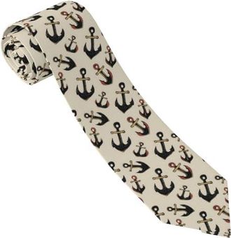 Generic Imprimé DAncre Cool Cravates Classique Cravate Homme Polyvalente Cravatte Pour Fêtes Affaires Mariages