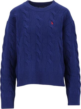 Polo Ralph Lauren Pullover mit Zopfmuster - - Knitwear - Damen - Blau - S