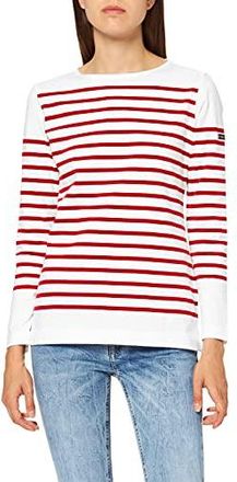 Armor Lux Femme Marini&egrave;re Arsenal Femme T shirt, Multicolore (Blanc/Braise 320), M EU