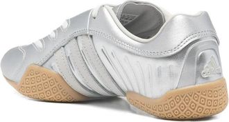 adidas Silver Calf Leather Sneakers - Silver