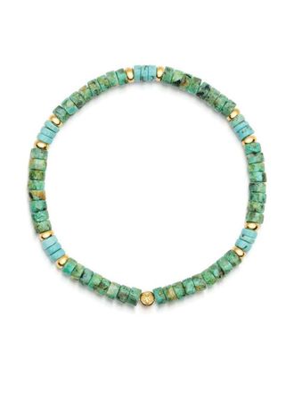 Nialaya bracelet à perles dépareillées - Vert