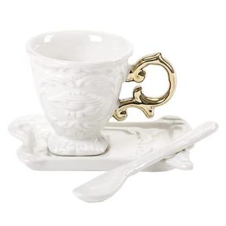 Seletti Tasse à café I-Wares - Or - Porcelaine - Designer Selab