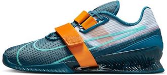 Nike Nike Chaussure ROMALEOS 4 Special Edition Crossfit Weightlifting CD3463-493, Bleu p&eacute;trole orange, 42.5 EU