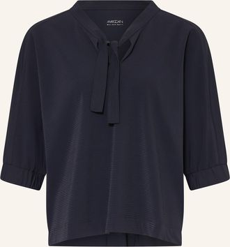 Marc Cain Blusenshirt Mit Schluppe Und 3/4-Arm blau