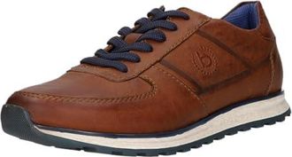 Bugatti Sneakers en cuir marron avec semelle crantée et fermeture à lacets - Taille numeric_42