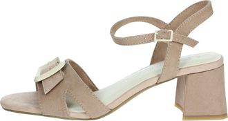 Marco Tozzi Damen Sandalen mit Absatz mit Schnalle Bequem, Rosa (Nude Comb), 36 EU