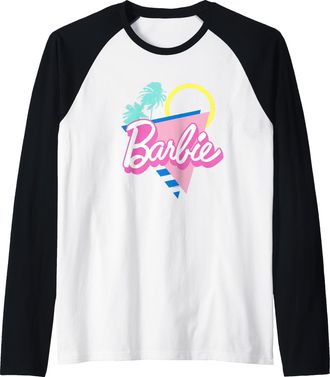 BARBIE 90er Jahre Retro-Logo - Hellrosa Raglan