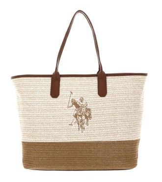 U.S.Polo Association sac shopper sac &agrave; &eacute;paule Pool Party Shopping Bag Natural &eacute;cru