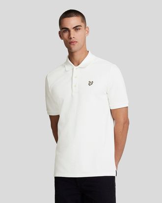 Lyle & Scott Flachr&uuml;cken Piqu&eacute; Poloshirt