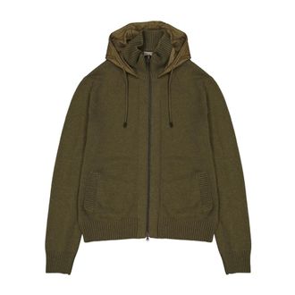 Herno Homme, Pulls, Vert, Taille: L Pull Zipp&eacute; en Cachemire