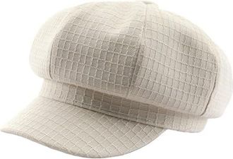 Generic Chapeau octogonal japonais vintage unique pour femme - Couleur unie, beige, taille unique