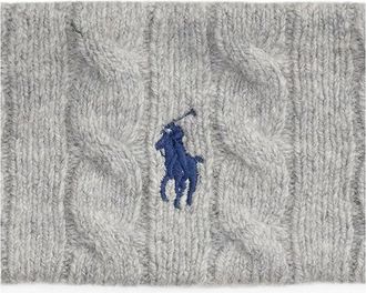 Ralph Lauren 455981426002 Cable-Knit Wool-Cashmere Beanie - Gray