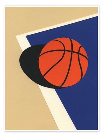 Posterlounge Oakland Basketball Team Poster von Rosi Feist 30 x 40 cm Beige Wandbilder Wanddeko