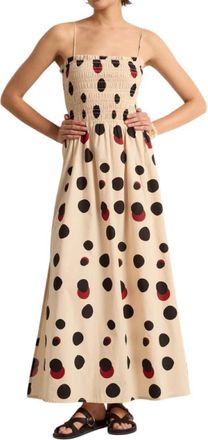 mare di latte Femme, Robes, Beige, Taille: 36 FR Line Polka Robe
