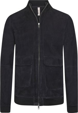 Duno Blouson aus weichem Ziegenveloursleder mit Stehkragen in