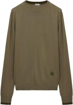 Loewe Pull droit en laine fine légère brodée