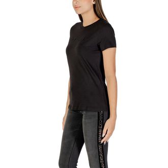 A|X Armani Exchange Logo-Embroidered Cotton T-Shirt - Black
