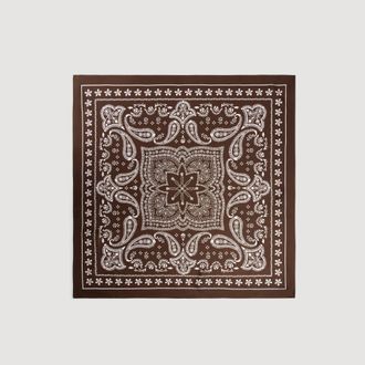 Sandro Seidenhalstuch mit Bandana-Muster