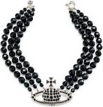 Vivienne Westwood Collier Messaline 3 rangs
