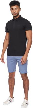 Crosshatch Short chino à coupe ajustée pour homme, short dété confortable en coton avec poches, idéal pour lété, la plage, le golf, la marche et lextérieur, bleu