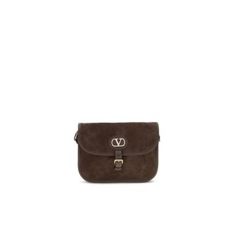Valentino Garavani Sac port&eacute; &eacute;paule Vlogo - Homme - Sacs - Brun - Taille: ONE Size