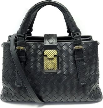 Bottega Veneta Crossbody Bags - NEUE BOTTEGA VENETA ROMA MINI HANDTASCHE AUS LEDER - Gr. unisize - in Schwarz - f&uuml;r Damen