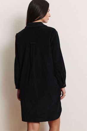 Tranquillo Cordkleid Damen Fritzii GOTS-Bio-Baumwolle weit geschnitten Seitentaschen (Einzelartikel) L&auml;ssig fallendes Hemdblusenkleid f&uuml;r einen Wohlf&uuml;hl-Fit