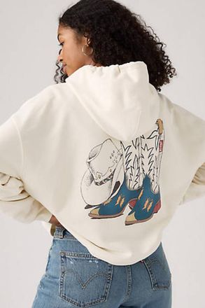 Levi's Leo Hoodie mit Grafik - Damen - Wei&szlig; / Wei&szlig;