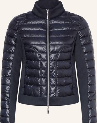 Monari Monari Steppjacke Im Materialmix Mit Schmucksteinen blau