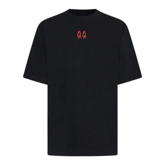 44 Label Group Homme, Tops, Noir, Taille: L T-shirt unisexe en coton bio