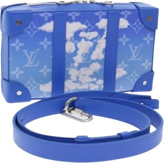 Louis Vuitton Sac bandouli&egrave;re portefeuille Soft Trunk Pre-owned - Femme - Pre-owned - Bleu - Taille: ONE Size