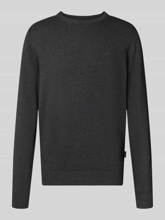 Bugatti Relaxed Fit Strickpullover aus reiner Baumwolle
