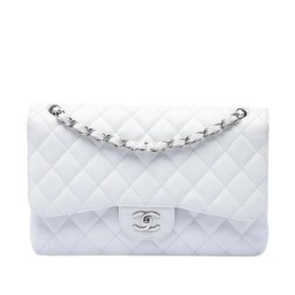 Chanel Sac bandouli&egrave;re Double Flap Pre-owned - Femme - Pre-owned - Blanc - Taille: ONE Size