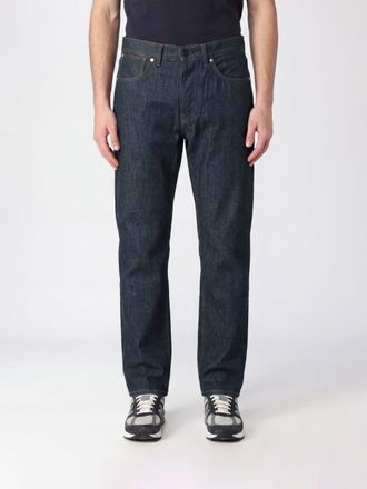Stone Island Jean droit en denim de coton avec logo Compass &agrave; larri&egrave;re