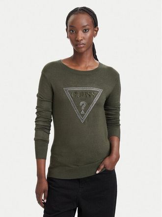Guess Pullover W6YR28 Z0976 Dunkelgr&uuml;n Regular Fit