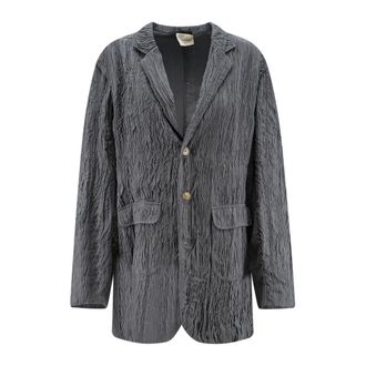 Alysi Femme, Vestes, Gris, Taille: 40 FR Blazer Wrinkle