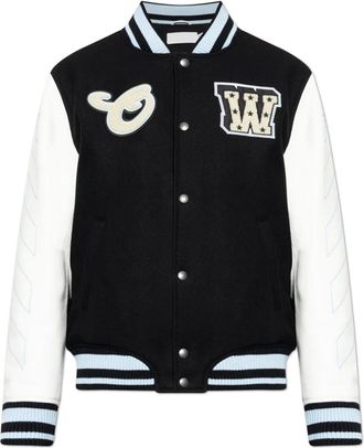 Off-white Homme, Vestes, Noir, Taille: 2XL Blouson aviateur isol&eacute;