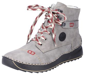 Rieker Winterboots RIEKER, Damen, Gr. 40, grau, Lederimitat, Schuhe Winterboots, mit feiner Ziernaht, Topseller