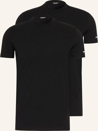Dsquared2 2er-Pack T-Shirts schwarz