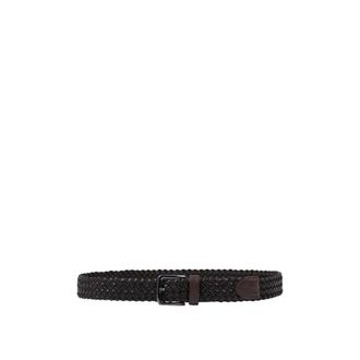 Paul & Shark Geflochtener Brauner Lederg&uuml;rtel - - Accessories - Herren - Braun - 95 CM