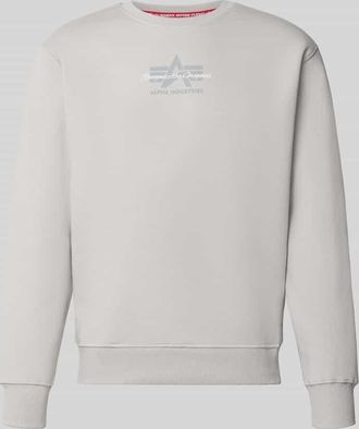 Alpha Industries Regular Fit Sweatshirt aus Baumwoll-Mix mit Label-Detail