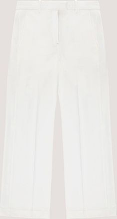 Circolo 1901 Masculine Trousers in Light Fleece Simply white / 38