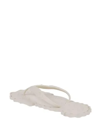 Zimmermann Scalloped Thong Sandals - White